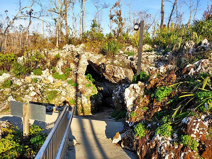 Mother Nature's front door looks deceptively simple, but this rocky entrance hides an underground mansion millions of years in the making.