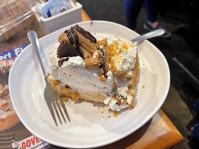 Chocolate peanut butter pie that makes you want to write poetry, or at minimum, text everyone you know about your discovery.