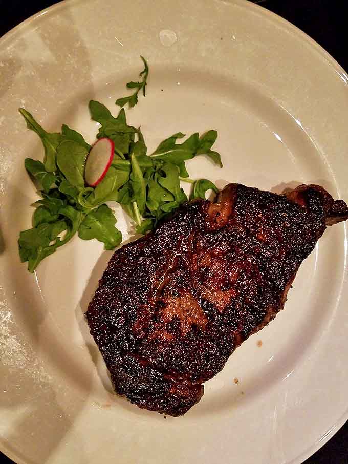 Lamb chops that would make Gordon Ramsay weep with joy&mdash;perfectly frenched bones leading to meat so tender and flavorful, you'll be planning your return visit before the plate's empty.