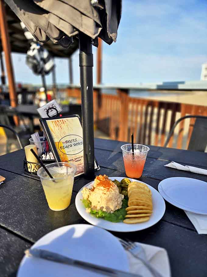 A seafood dip that's worth fighting over the last cracker for, served with a side of Lake Erie sunshine.