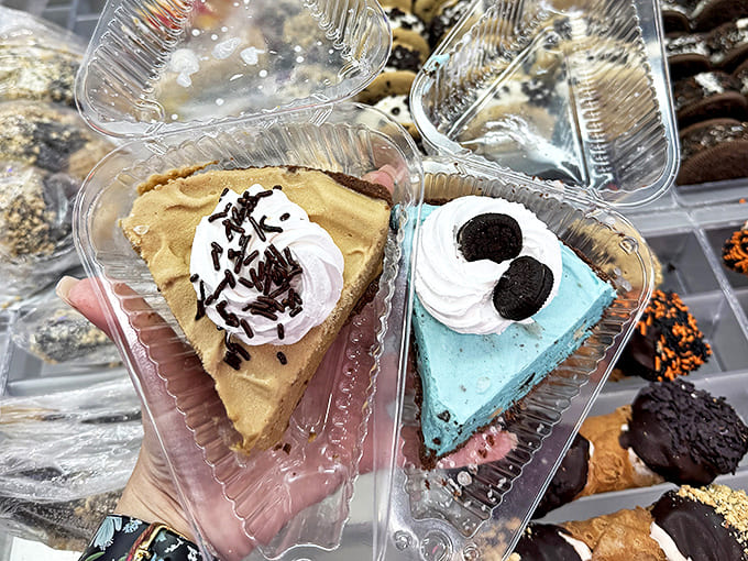 Cheesecake slices that make time stand still. One bite of these creamy masterpieces and you'll forget whatever was bothering you moments ago.