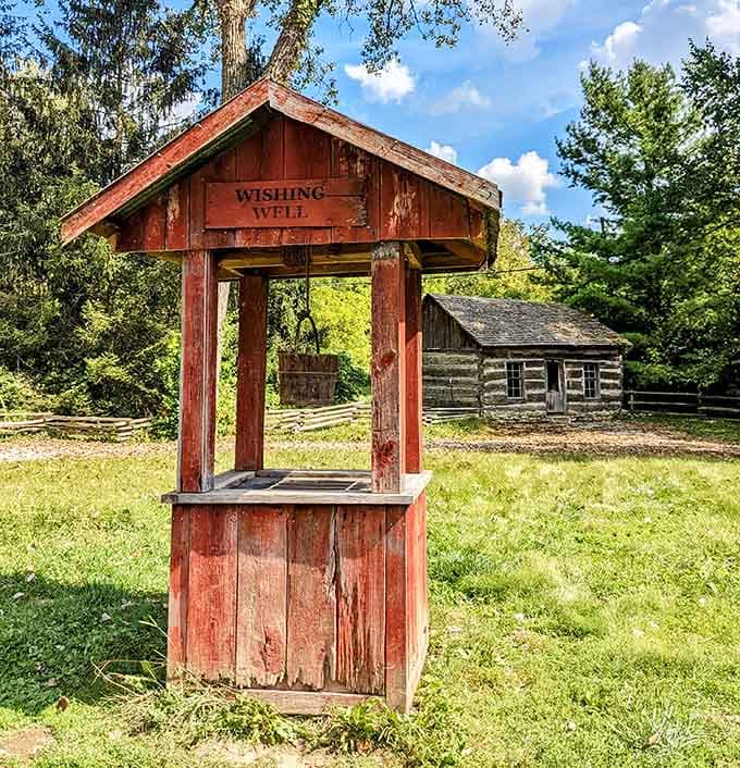 Every fairy tale needs a wishing well, and this one fits the bill perfectly, standing ready to collect your hopes and dreams alongside your spare change.