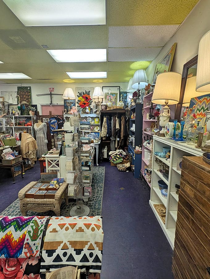 Every corner tells a different story &ndash; this cozy nook showcases decades of design evolution through carefully curated home goods and textiles.