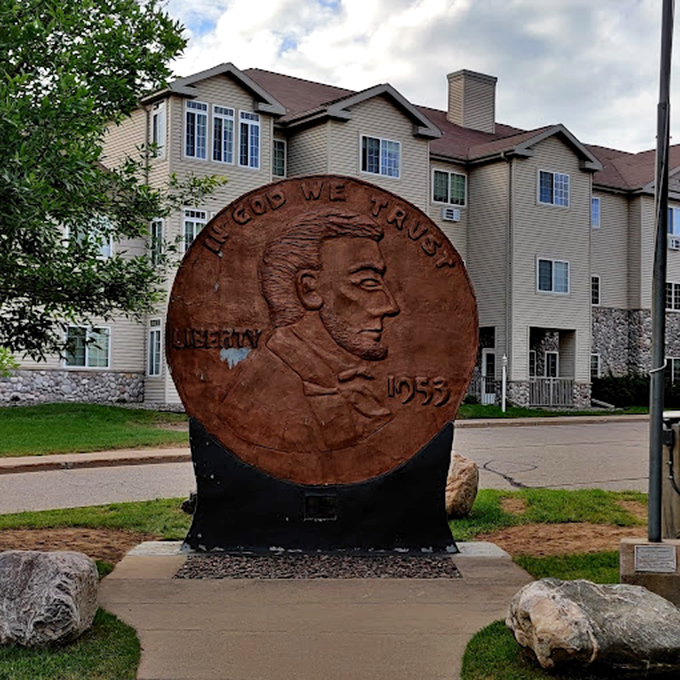 Change you can believe in! This colossal coin is worth way more than one cent in pure entertainment value. Talk about penny-pinching gone wild!