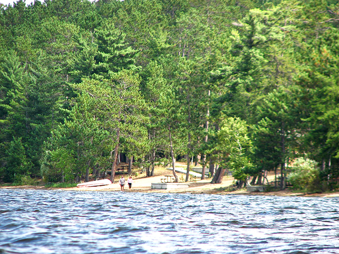 Loons provide the soundtrack at this beach paradise. It's like nature's own easy listening station!