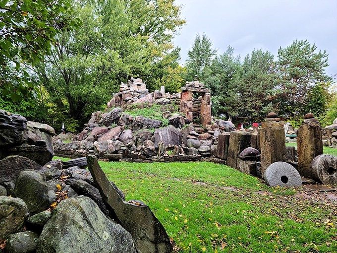 The Temple of Tolerance: Boulder-dash! This stony spectacle in Wapakoneta is proof that one man's rocks are another man's revelation. Jim Bowsher's backyard bonanza of balanced boulders and cryptic carvings is part meditation maze, part geological gymnastics. It's where the Flintstones would go for a spiritual retreat &ndash; if they were into that sort of thing.