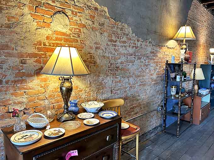 Delicate china and decorative plates arranged on antique furniture &ndash; each piece having witnessed countless family gatherings and celebrations.