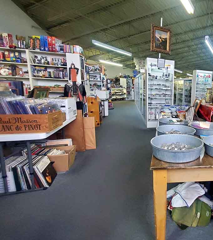 The eclectic mix of items means you might find a vintage motorcycle next to fine china, because why should organization get in the way of discovery and delightful chaos?