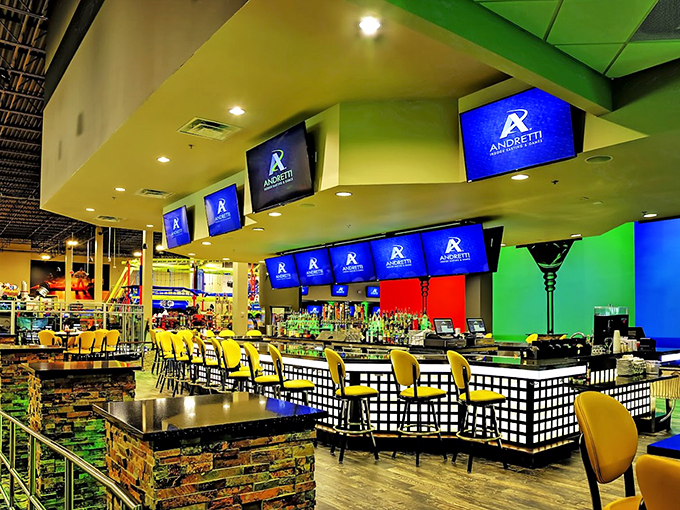 Where grown-up gamers come to play! This watering hole serves up nostalgia with a side of craft cocktails. Remember, no drinking and Mario Karting!