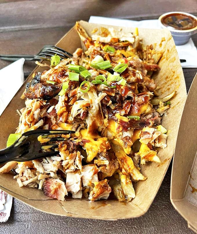 These loaded BBQ pulled pork fries might require a fork, a napkin, and absolutely zero shame. Beer's perfect partner in delicious crime.