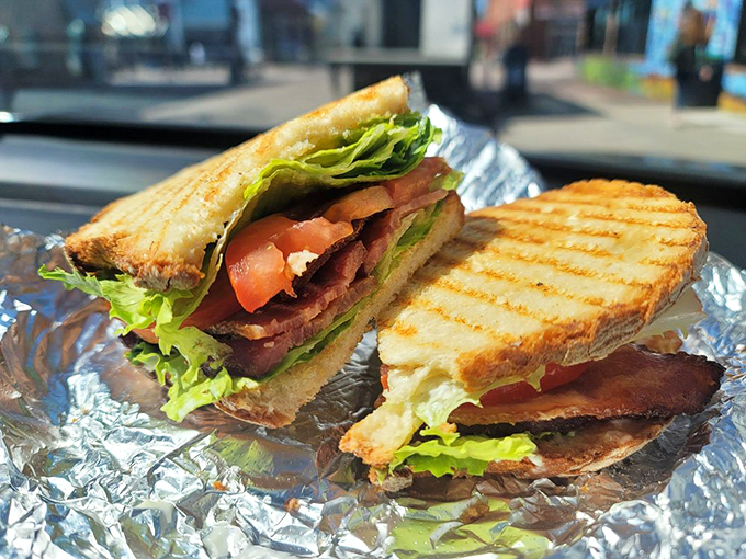 This isn't your average BLT&mdash;crispy bacon, garden-fresh lettuce, and juicy tomatoes create a sandwich worthy of a lunch break detour.
