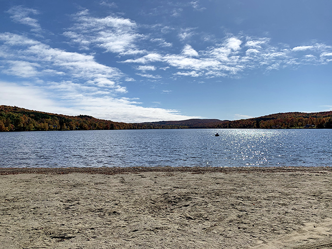 Lake Elmore's pristine shoreline invites visitors to dip their toes or dive right in &ndash; no Instagram filter required for this natural beauty.