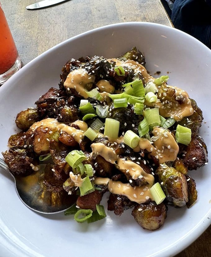 Brussels sprouts so good they'll make you question everything you thought you knew about vegetables and happiness.