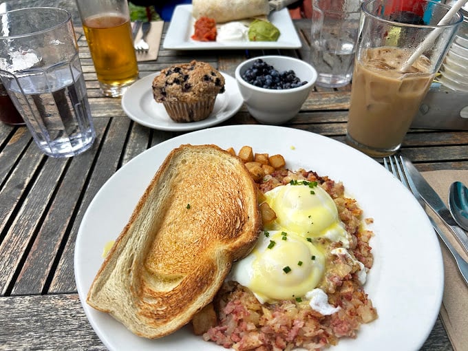 A breakfast so hearty, it could fuel a lighthouse keeper through a nor'easter. Delicious? You betcha!