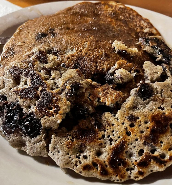 Nature's candy studded throughout these buckwheat beauties &ndash; blueberry pancakes that deliver bursts of sweet-tart goodness in every bite.