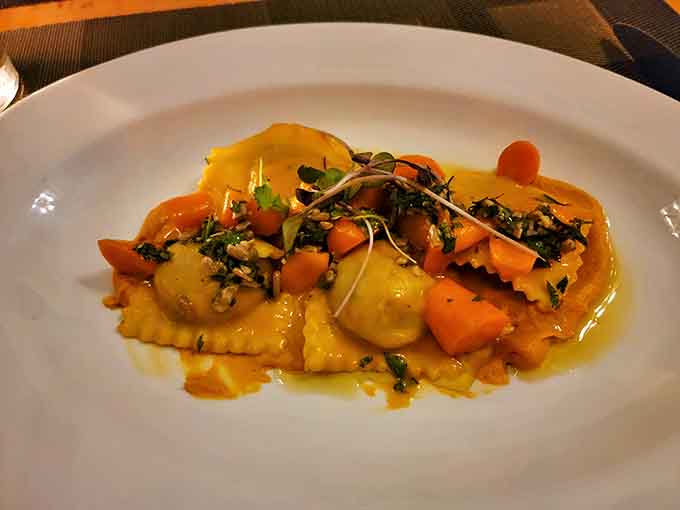 Sunshine captured in pasta form &ndash; these ravioli pillows stuffed with carrot sweetness make vegetables feel like an indulgence.