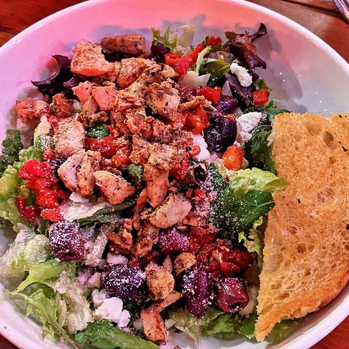 Their salads aren't mere obligation greens &ndash; they're vibrant, fresh counterpoints to the heartier fare, dressed with house-made goodness.