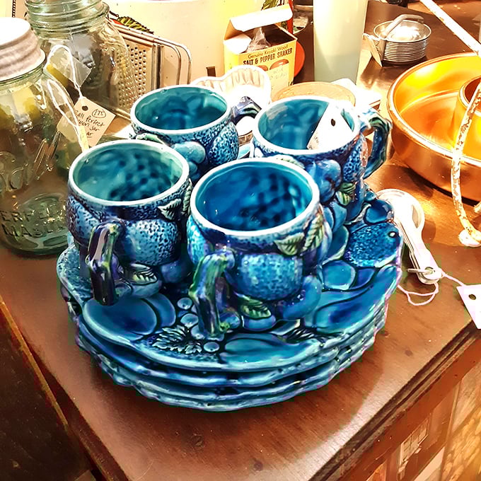 These vibrant blue ceramic pieces could transform ordinary Tuesday dinners into occasions worth remembering. Grandma would approve! 