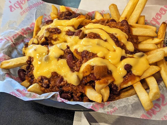 Chili cheese fries take those perfect fries and smother them in homemade chili and melted cheddar for a fork-required feast of comfort.
