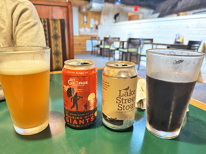 Local craft brews like Walking with Giants and Lake Street Stout offer the perfect liquid companion to the UP's hearty cuisine.