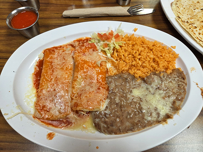 That red sauce isn't just colored water &ndash; it's a complex potion of dried chiles and spices that transforms simple ingredients into magic.