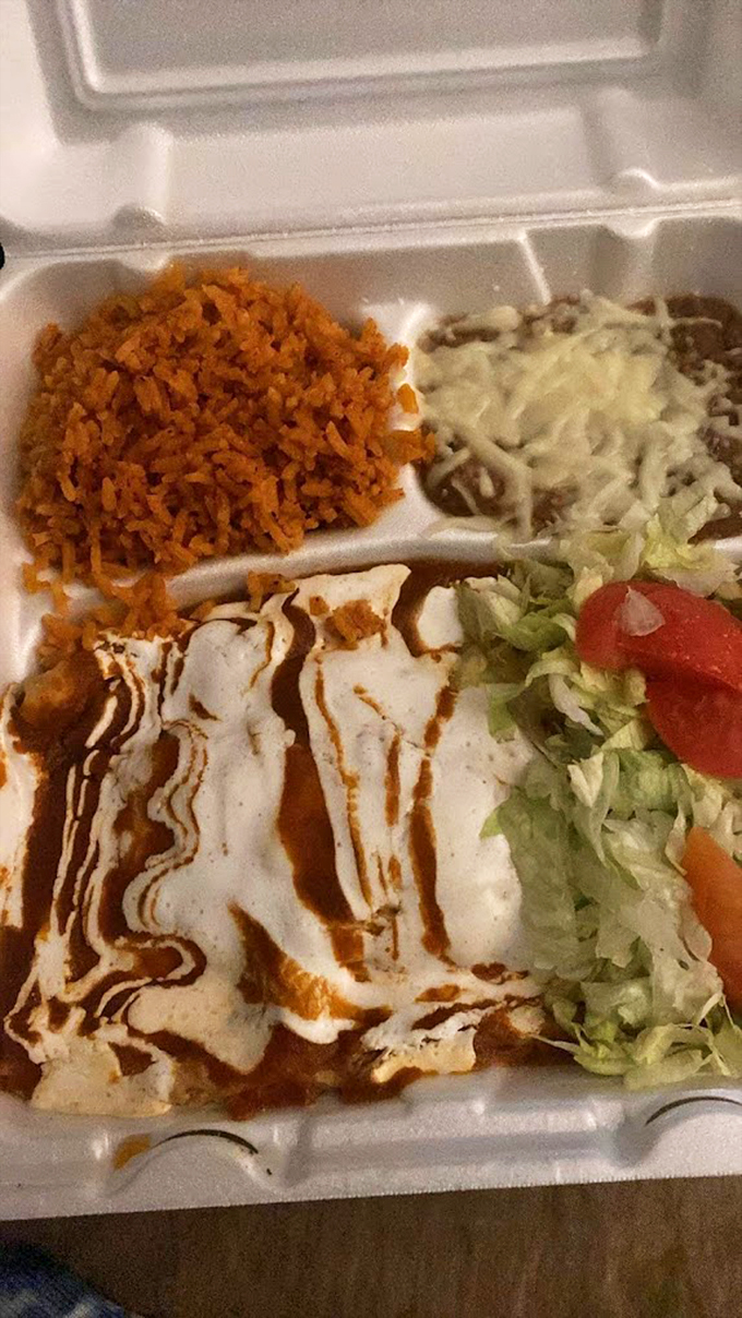 Saucy, cheesy, and oh-so-satisfying! These enchiladas are like a warm, comforting hug for your taste buds. Resistance is futile.