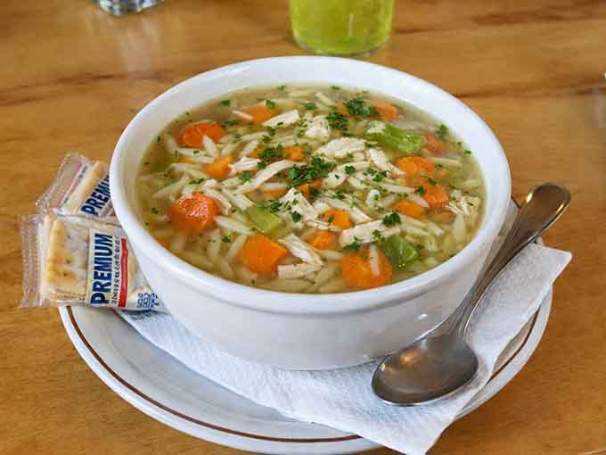 Homemade soup at Florio's warms you from the inside out, the kind of comfort food that could cure whatever ails you.