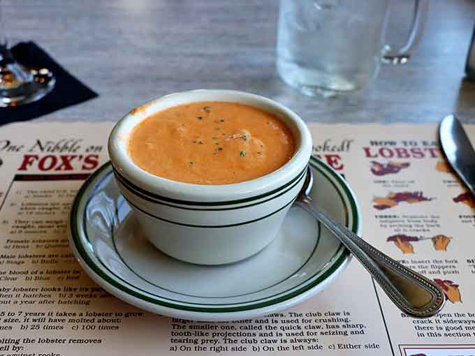 Lobster bisque rich enough to make you reconsider every other soup you've ever called "good" in your entire life.