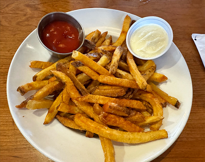 Golden, hand-cut fries with the perfect balance of crispy exterior and fluffy interior &ndash; the foundation of many Two Brothers classics.