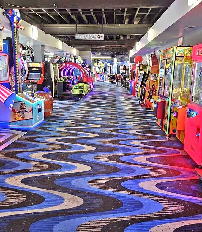 The arcade at Funway is a neon-lit wonderland where time disappears faster than quarters, and nostalgia mingles with cutting-edge gaming technology.
