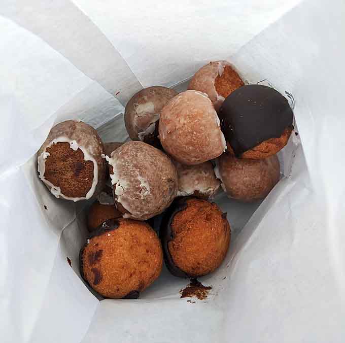 Donut holes proving that good things really do come in small, poppable, impossible-to-stop-eating packages.