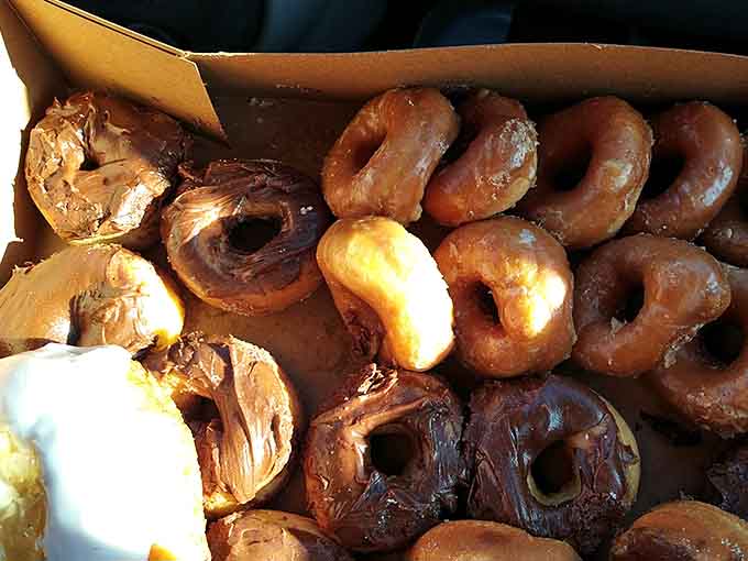 The donut selection ranges from glazed perfection to cinnamon-sugar dreams, each one lighter than its chain-store cousins.
