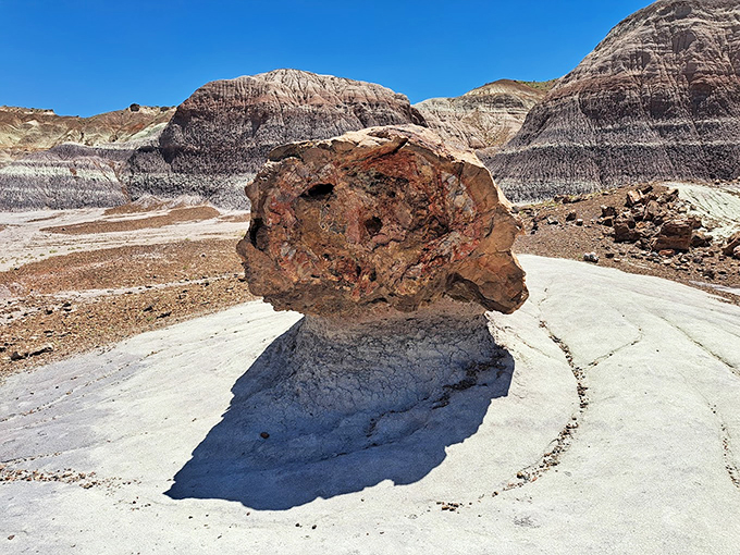 Meet nature's own Medusa &ndash; these petrified logs turned to stone faster than you can say "Jurassic Park."