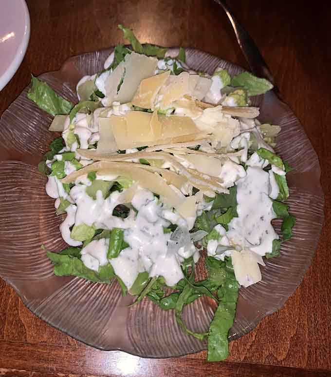 Even the salad gets the star treatment here, proving that Luna di Luna doesn't phone in any part of the meal.