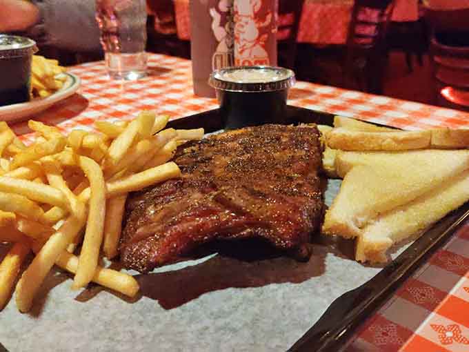 These ribs have spent quality time in the smoker, and it shows in every tender, flavorful bite that practically melts off the bone.
