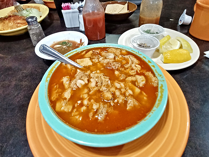 This isn't just soup, it's liquid heritage &ndash; Menudo simmering with tradition, ready to cure whatever ails you on a chilly Arizona morning.