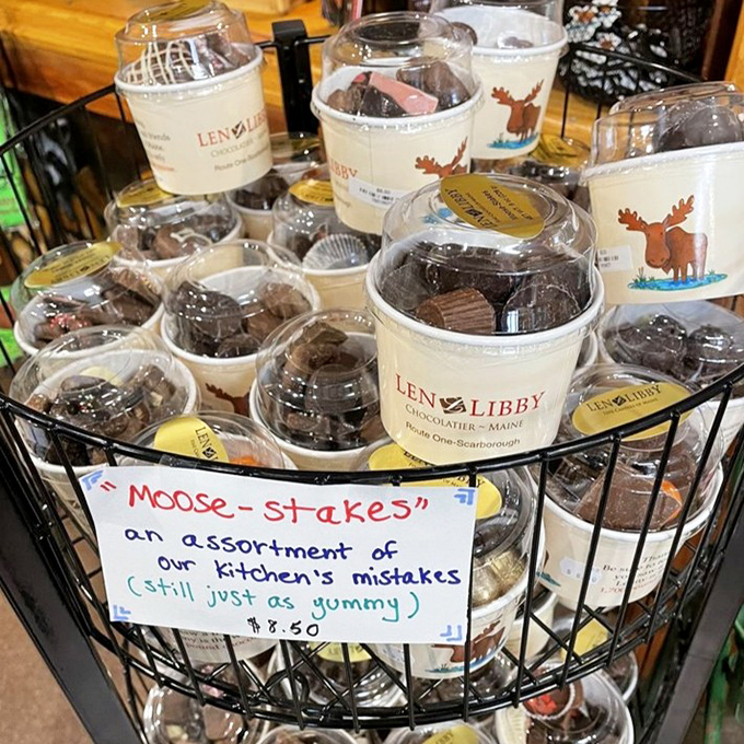 "Moose-Stakes" &ndash; where kitchen mishaps become treasures. Even chocolate perfectionists have a sense of humor about their craft!