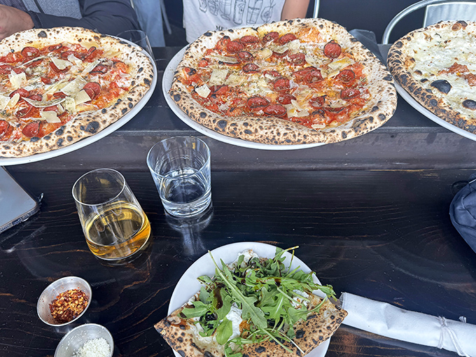 A feast for both eyes and stomach &ndash; these wood-fired masterpieces demonstrate why Pizzicletta has earned its reputation as Flagstaff's pizza destination.