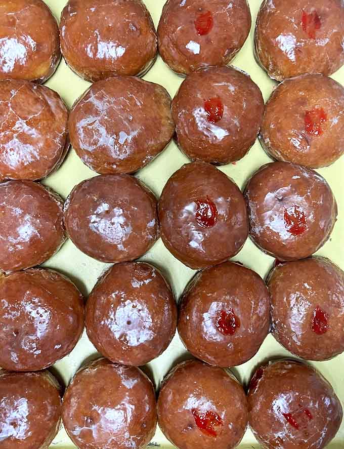 Paczki, the Polish-style filled donuts, are a Michigan tradition that Donut Kastle has perfected &ndash; dense, rich, and generously filled.