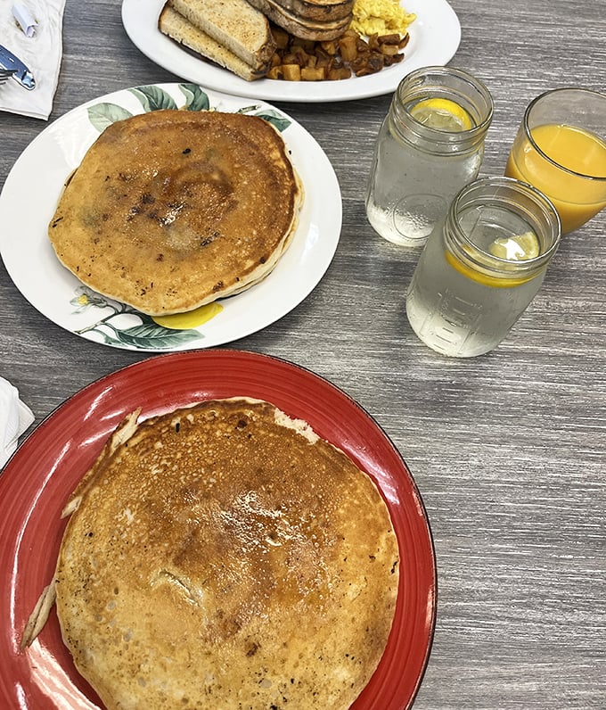 Golden-brown pancakes with that perfect balance of crisp edges and fluffy centers &ndash; the kind that make you question every other pancake you've encountered.