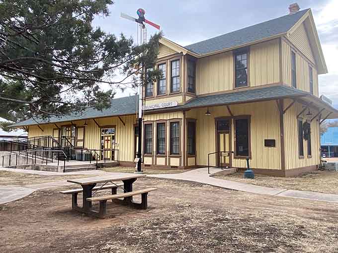 The old Municipal Court building now serves the community in new ways, its simple architecture a testament to practical beauty.