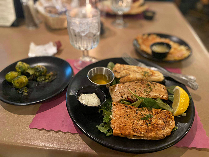 Fresh fish prepared with a delicate touch proves you don't need an ocean view to enjoy seafood that makes waves.