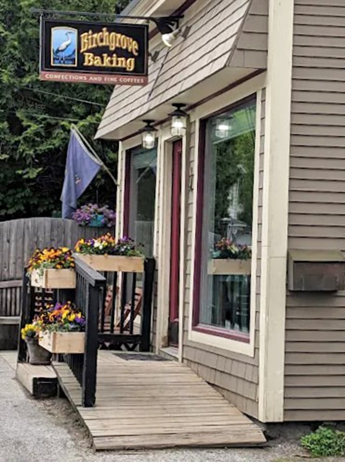 The welcoming entrance, where countless Vermonters have entered hungry and left with that special pastry glow.