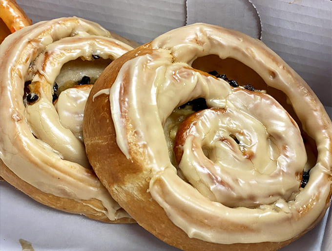 Maple apple circles glazed to perfection, proving that sometimes the best things in life really do come in spirals.