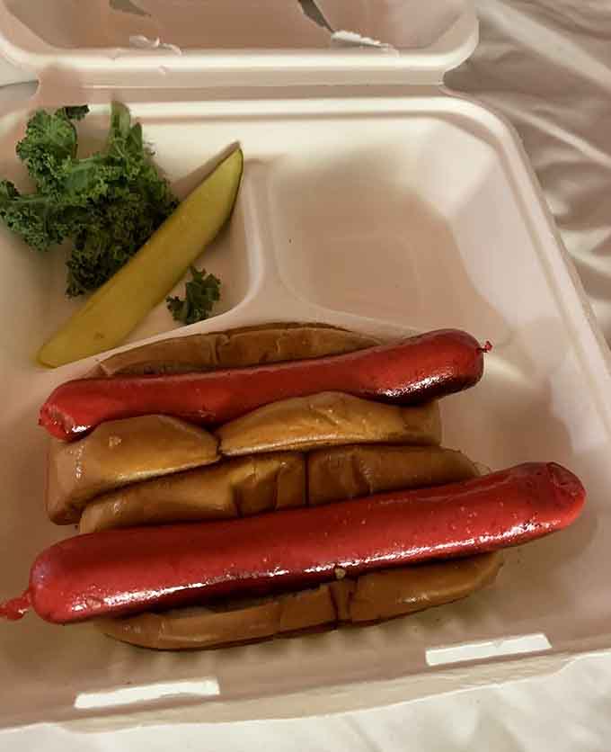 Sometimes simple is best, and these classic red hot dogs on toasted buns prove that you don't need fancy toppings when you start with quality ingredients.