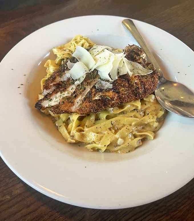 Cajun pasta done right, with enough kick to keep things interesting without calling the fire department.