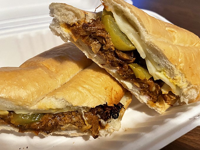 A traditional Cuban sandwich that would make Miami proud &ndash; pressed to crispy perfection with that signature crackle when you bite into it.