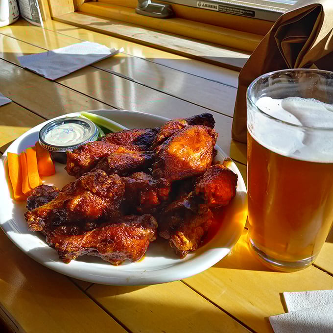 Nothing complements Parker Pie's legendary wings better than a golden Vermont craft beer, creating a pairing that's worth the drive alone.
