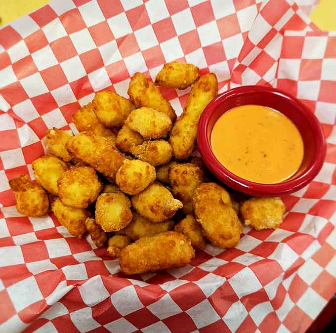 Golden, crispy cheese curds are Wisconsin's gift to Minnesota, and these beauties deliver gooey, melty perfection in every bite.