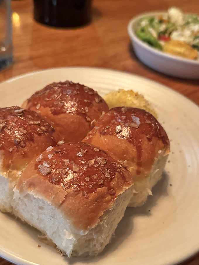Golden-crusted rolls that make you question every low-carb commitment you've ever made &ndash; especially when slathered with the house-cultured butter.